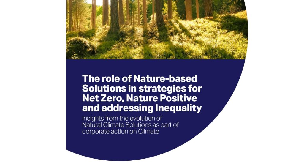 The role of Nature-based Solutions in strategies for Net Zero, Nature ...